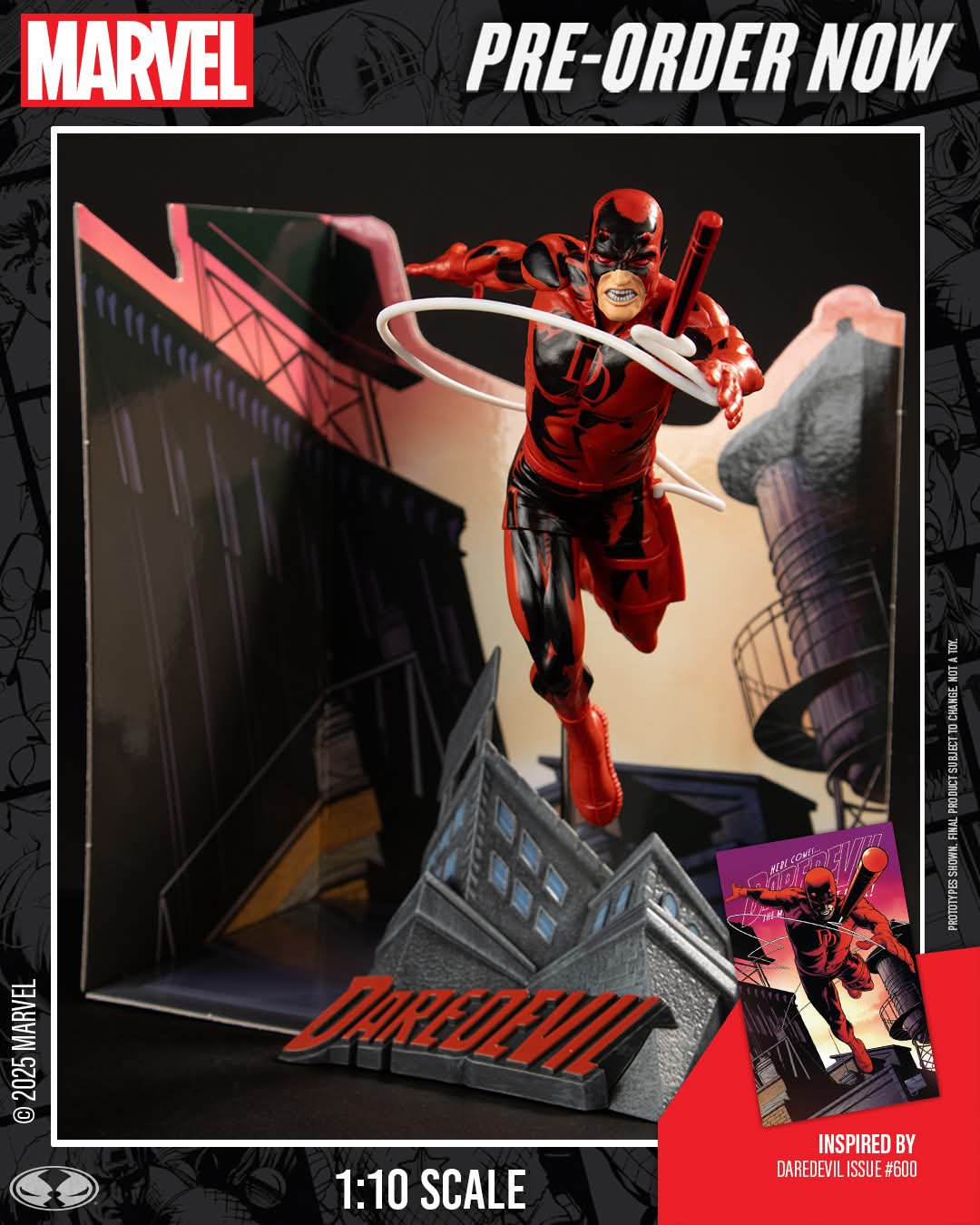 PRE-ORDER McFarlane 14802 MARVEL COLLECTION 1:10TH WV3 - DAREDEVIL ...